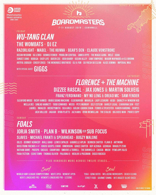 Boardmasters 2023 Lineup